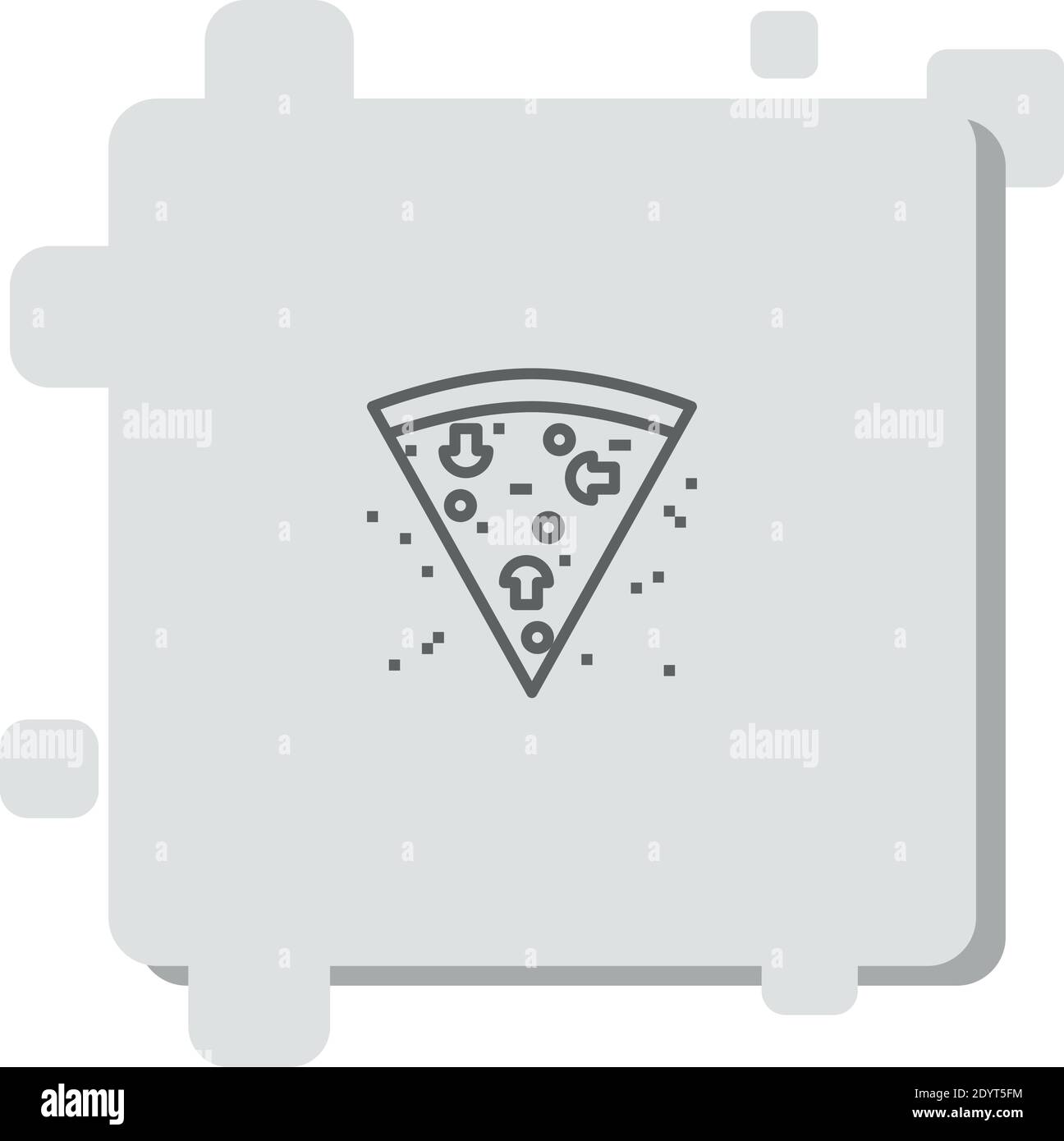 pizza vector icon modern simple vector illustration Stock Vector Image ...
