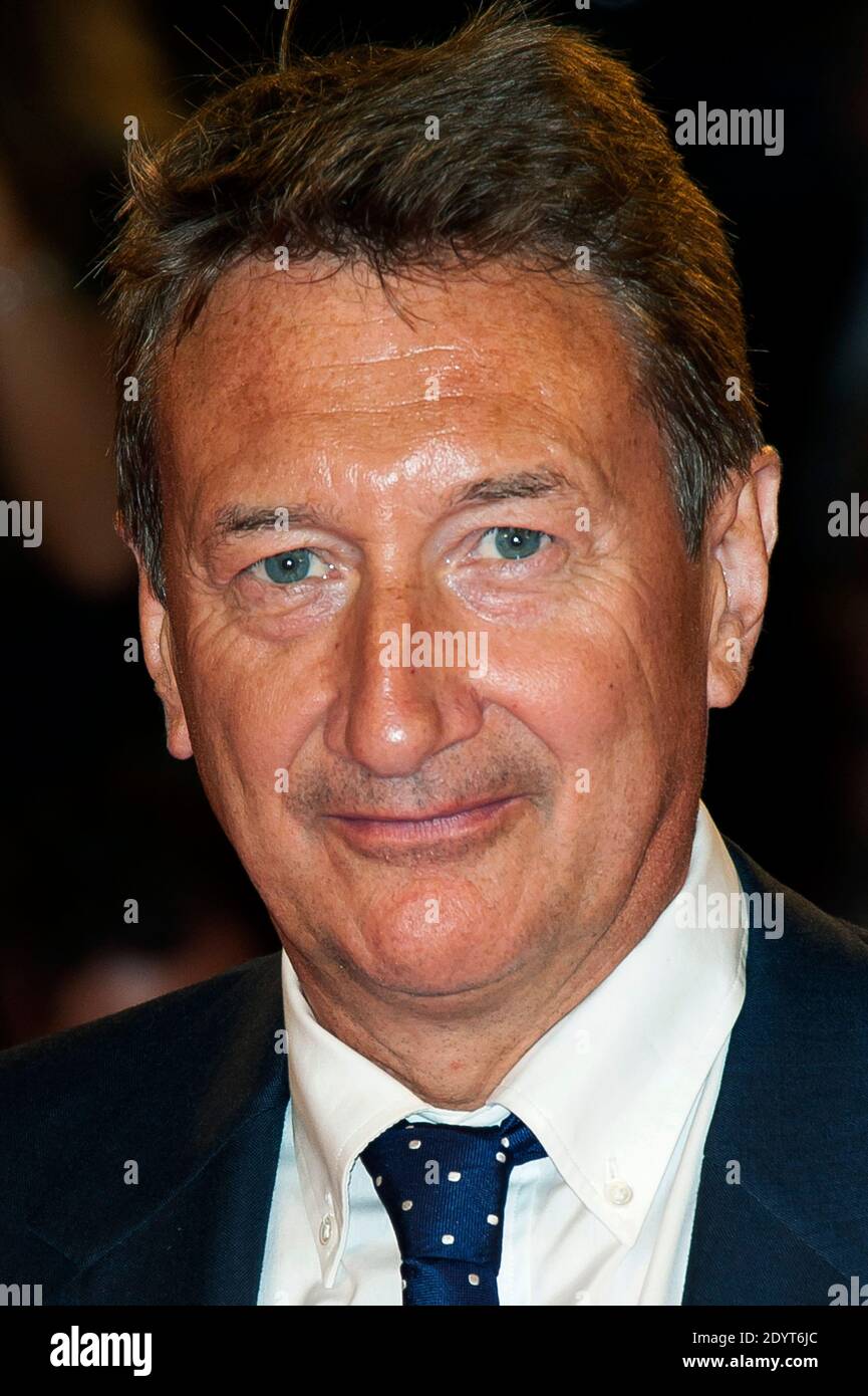 Director Steven Knight attending the premiere for the film Locke as ...