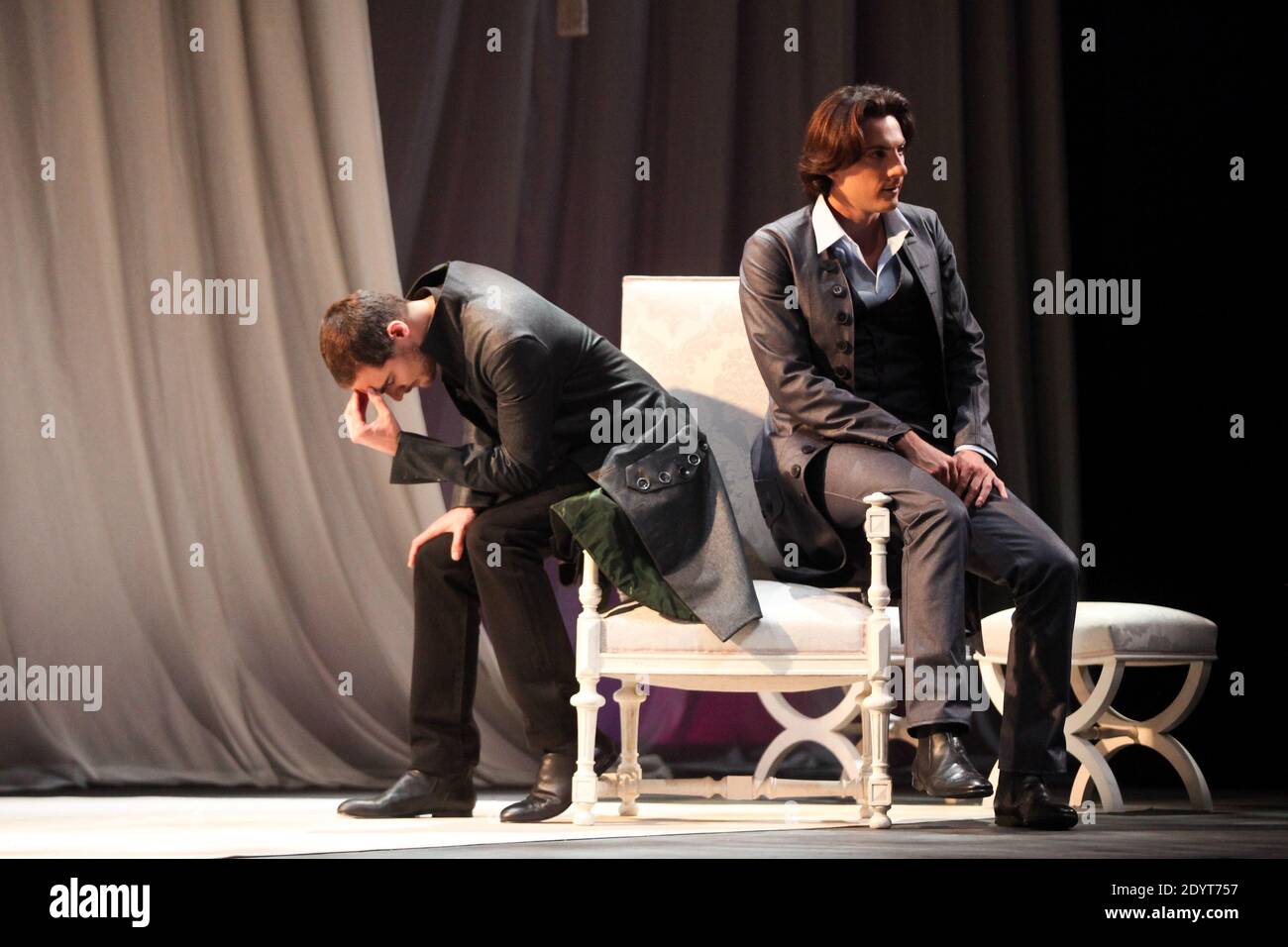 Arnaud Denis and Jean-Laurent Silvi performing the classic play Le ...