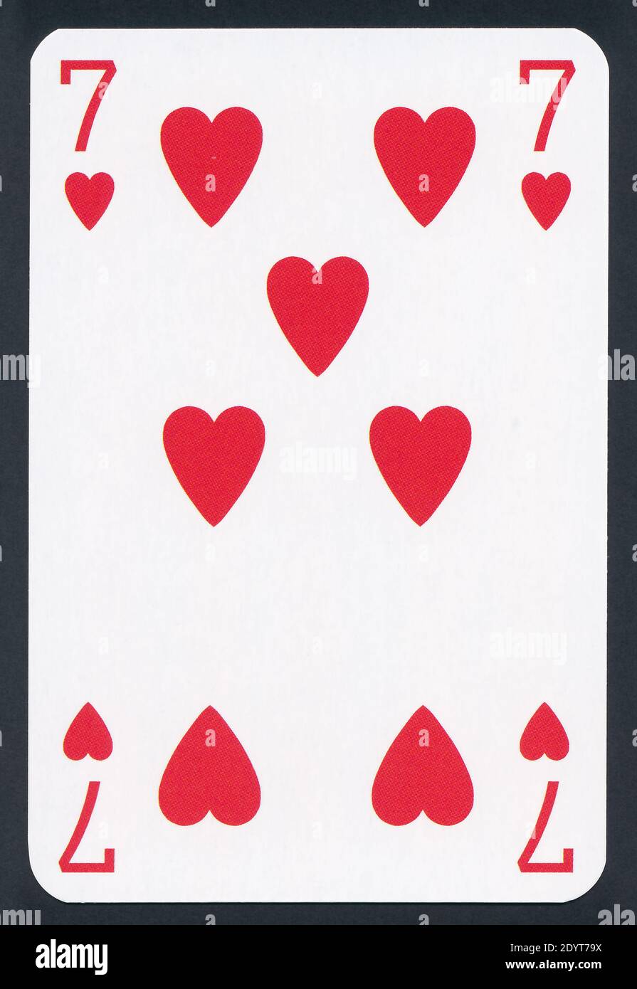 Playing cards of Hearts suit isolated on black background - High ...