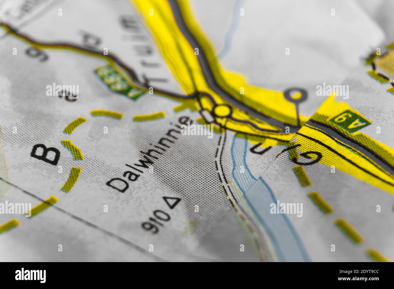 Scotland Road Map High Resolution Stock Photography and Images - Alamy
