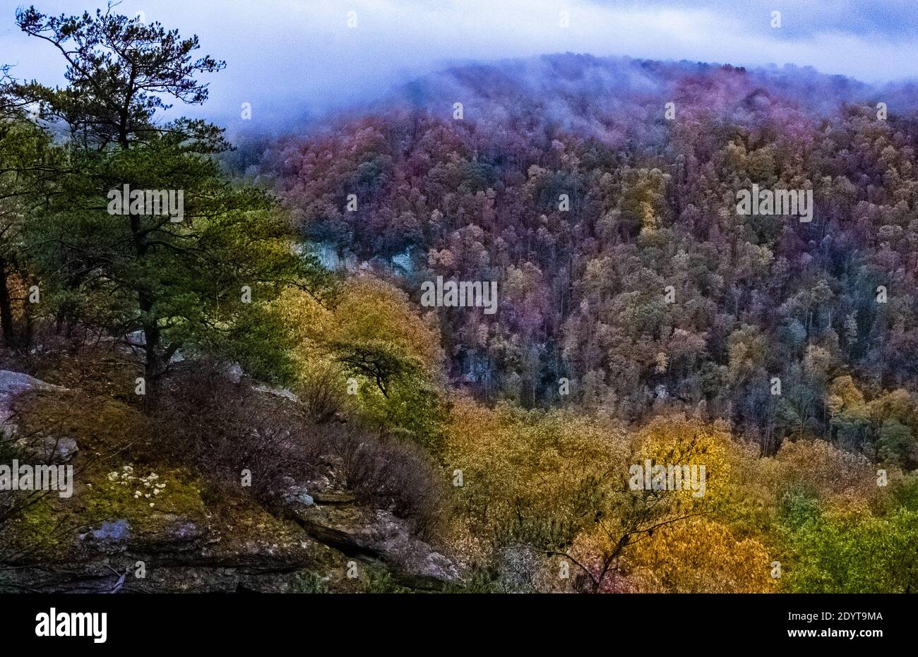 Fall Color Breaks Interstate Park Virginia Stock Photo - Alamy