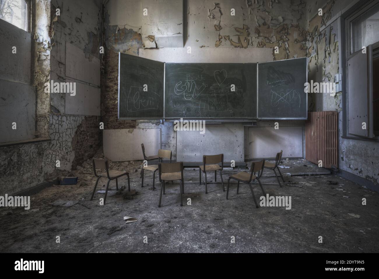 Classroom chair broken hi-res stock photography and images - Alamy