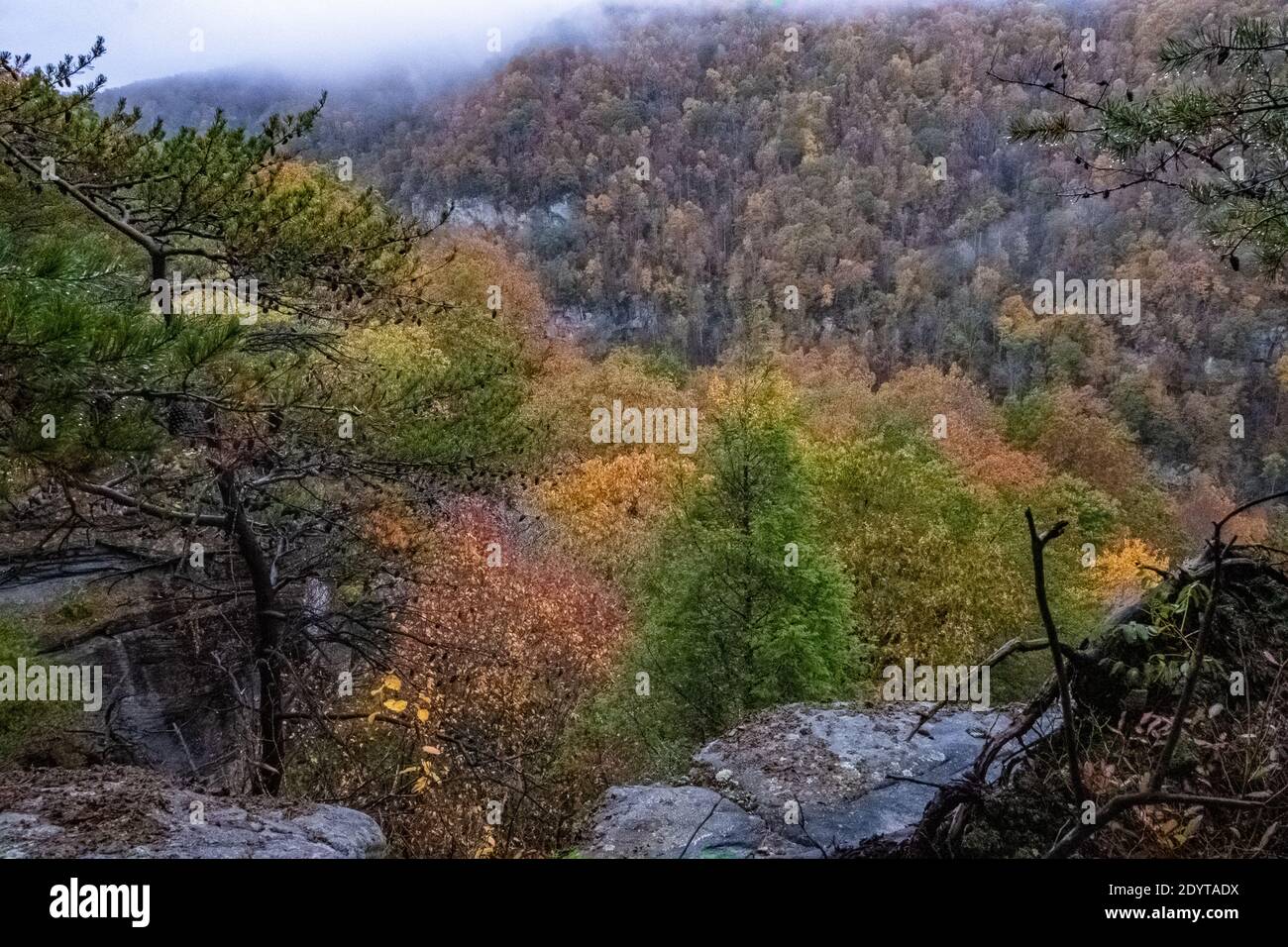 Fall Color Breaks Interstate Park Virginia Stock Photo - Alamy