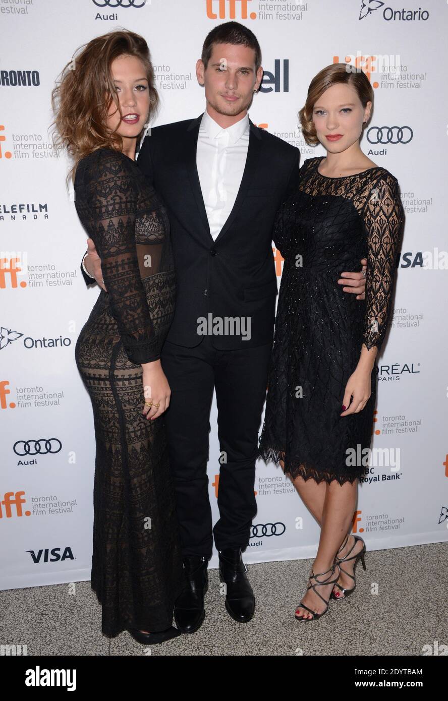 Adele Exarchopoulos, Benjamin Siksou and Lea Seydoux attend the photo ...
