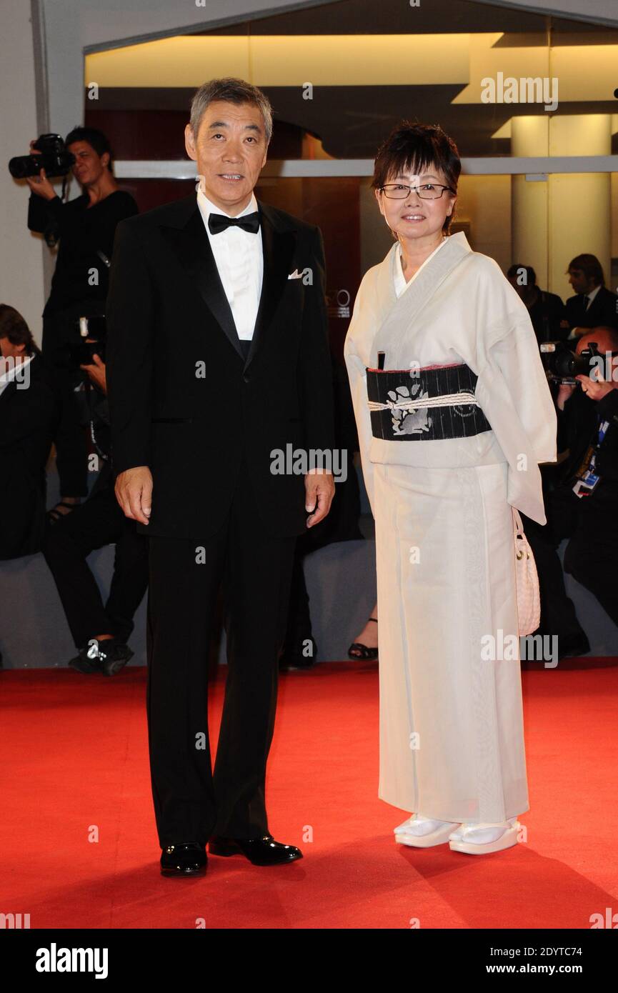Japanese actor Akira Emoto attending the premiere for the film ...