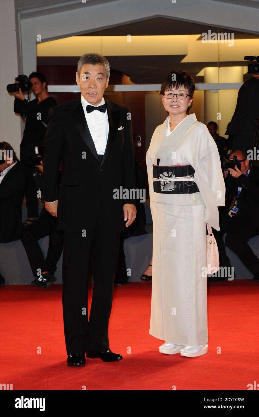Japanese actor Akira Emoto attending the premiere for the film ...