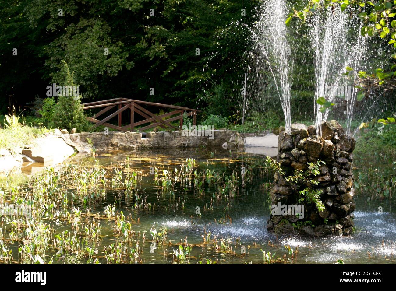 Cooling water fountain hi-res stock photography and images - Alamy