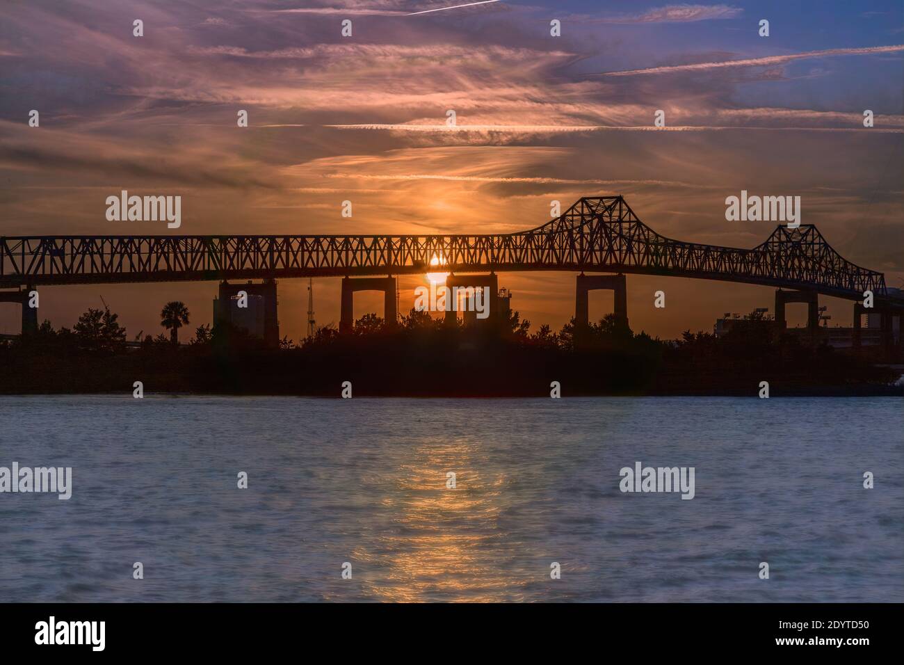 Mathews bridge Sunset Stock Photo - Alamy
