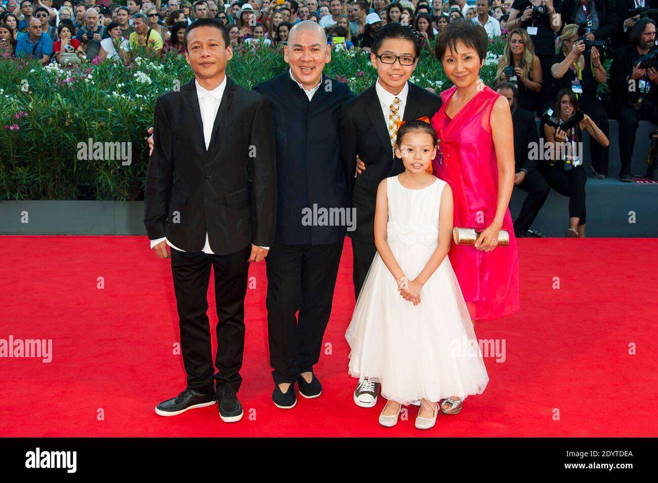 Actor Lee Kang-sheng, director Ming Liang Tsai and actors Lee Yi-cheng ...