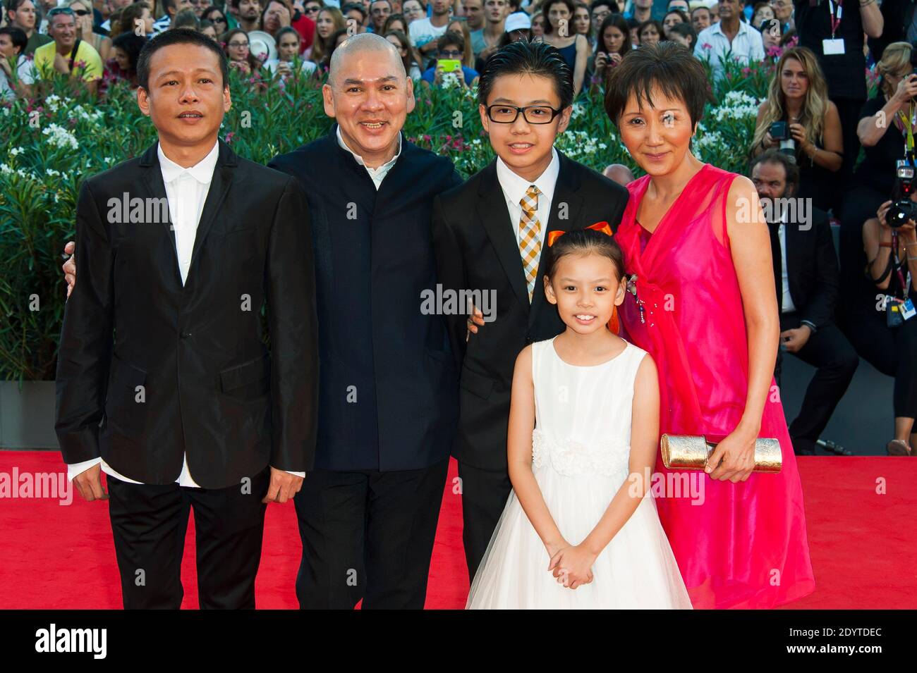 Actor Lee Kang-sheng, director Ming Liang Tsai and actors Lee Yi-cheng ...
