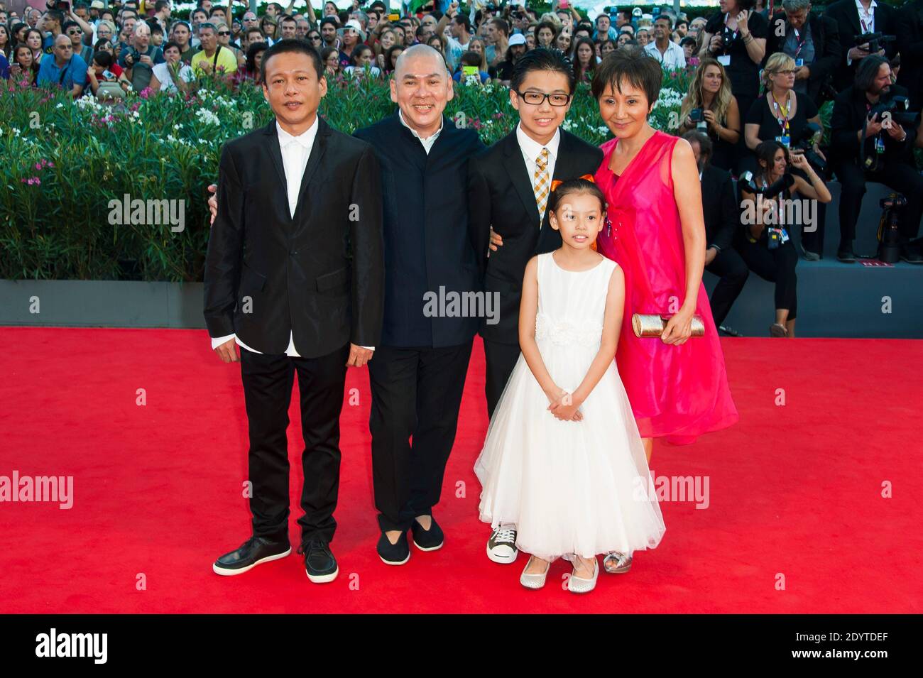 Actor Lee Kang-sheng, director Ming Liang Tsai and actors Lee Yi-cheng ...