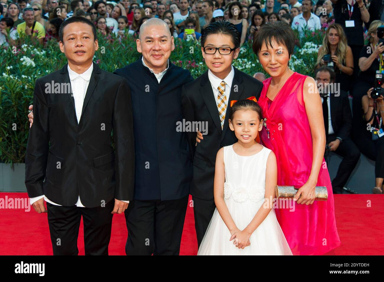 Actor Lee Kang-sheng, director Ming Liang Tsai and actors Lee Yi-cheng ...