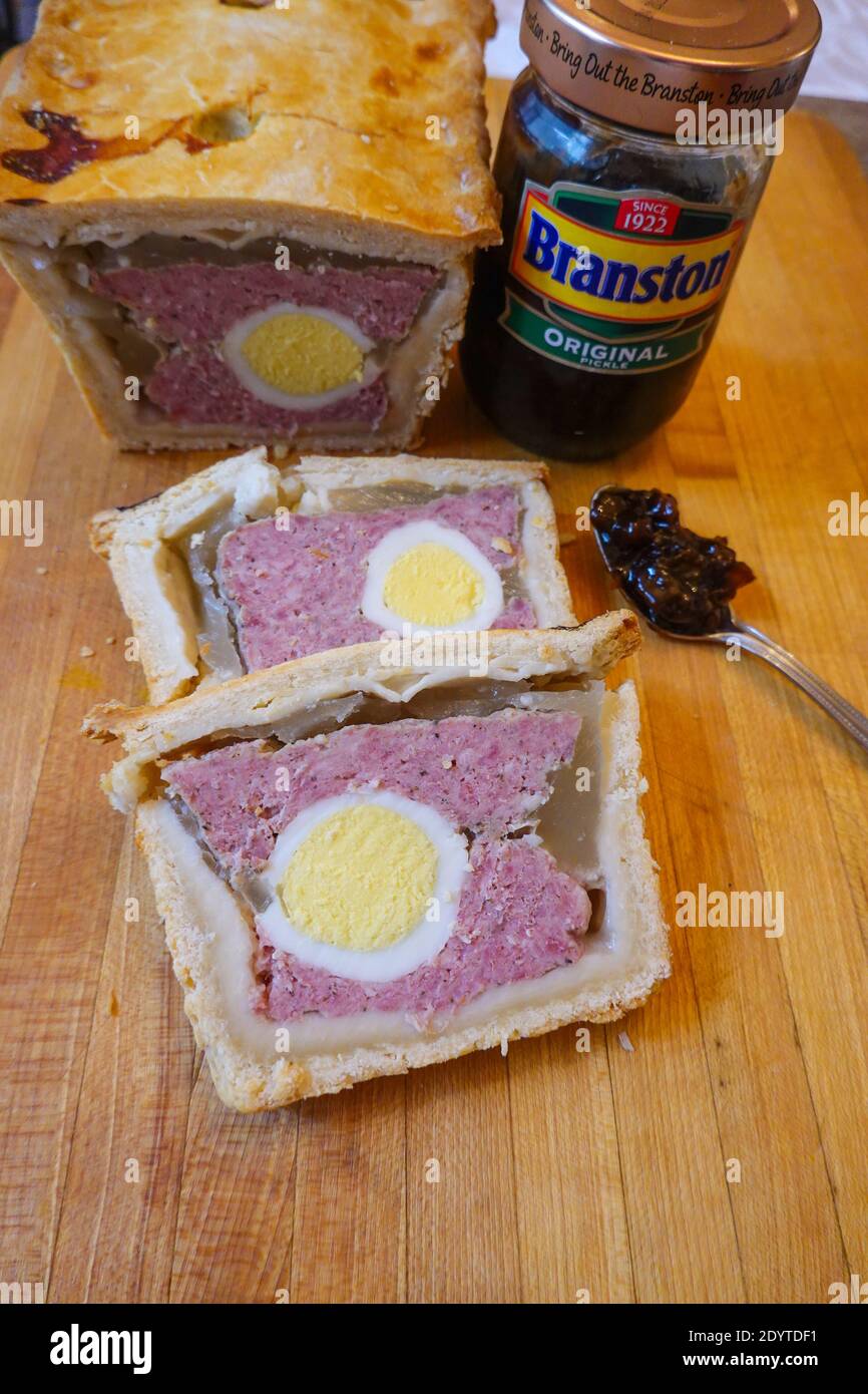 Gala pie with egg hi-res stock photography and images - Alamy