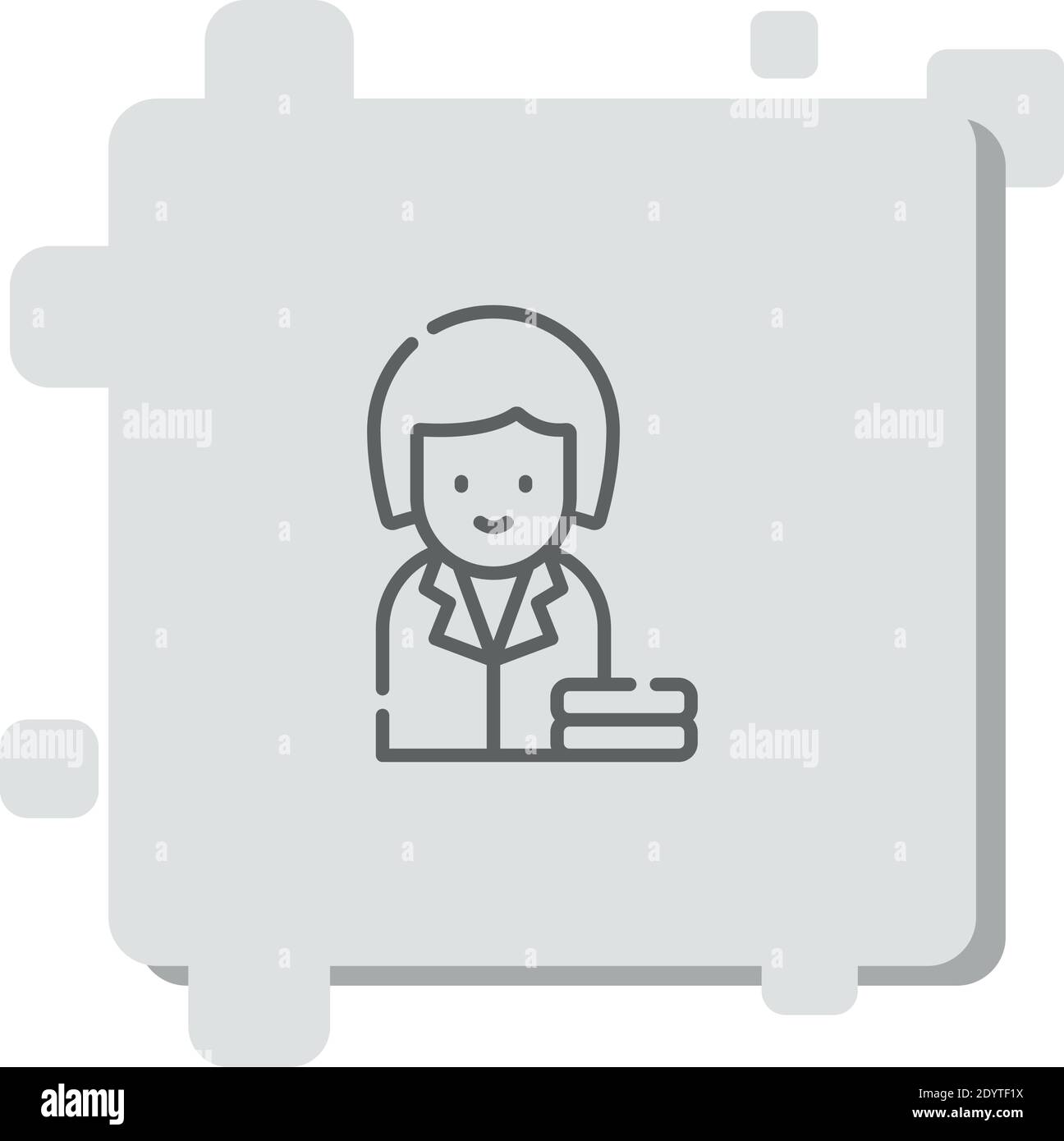 secretary vector icon modern simple vector illustration Stock Vector ...