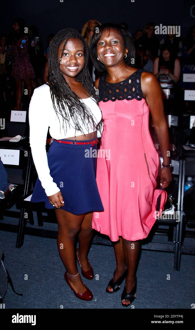 Leilah Roker and Debroah Roberts appear in the front row at Tracy Reese ...