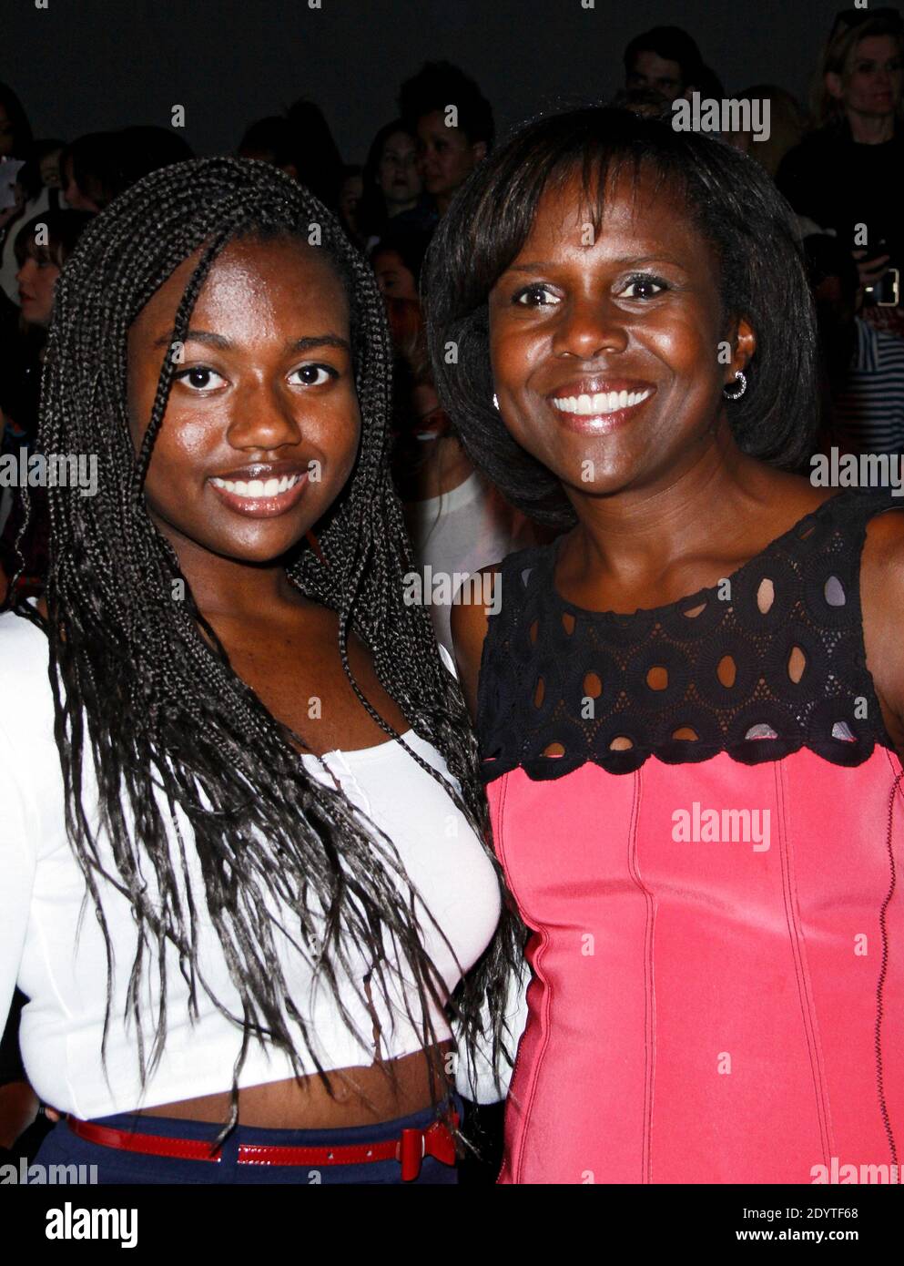 Leilah Roker and Debroah Roberts appear in the front row at Tracy Reese ...