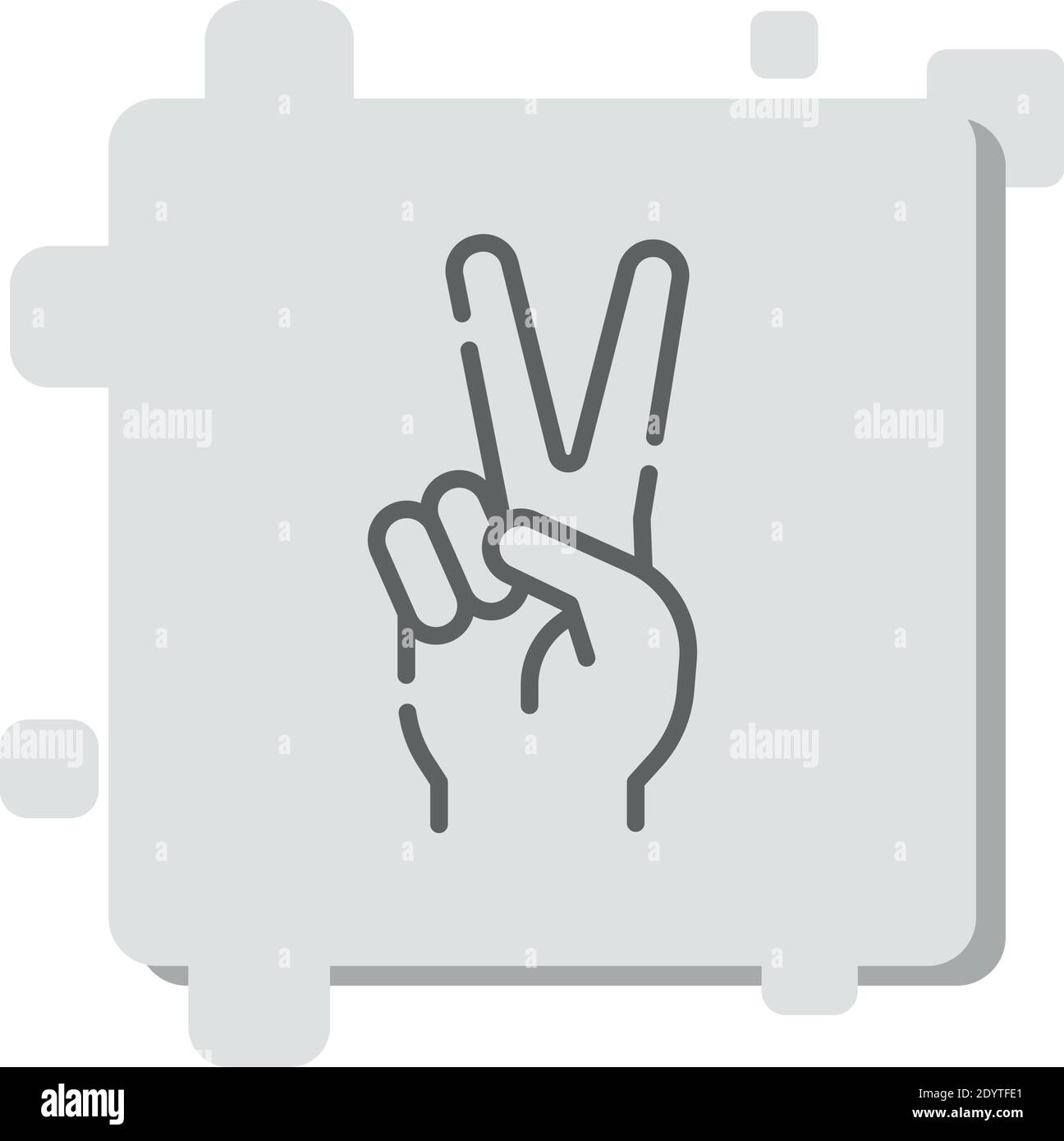 peace sign vector icon modern simple vector illustration Stock Vector ...