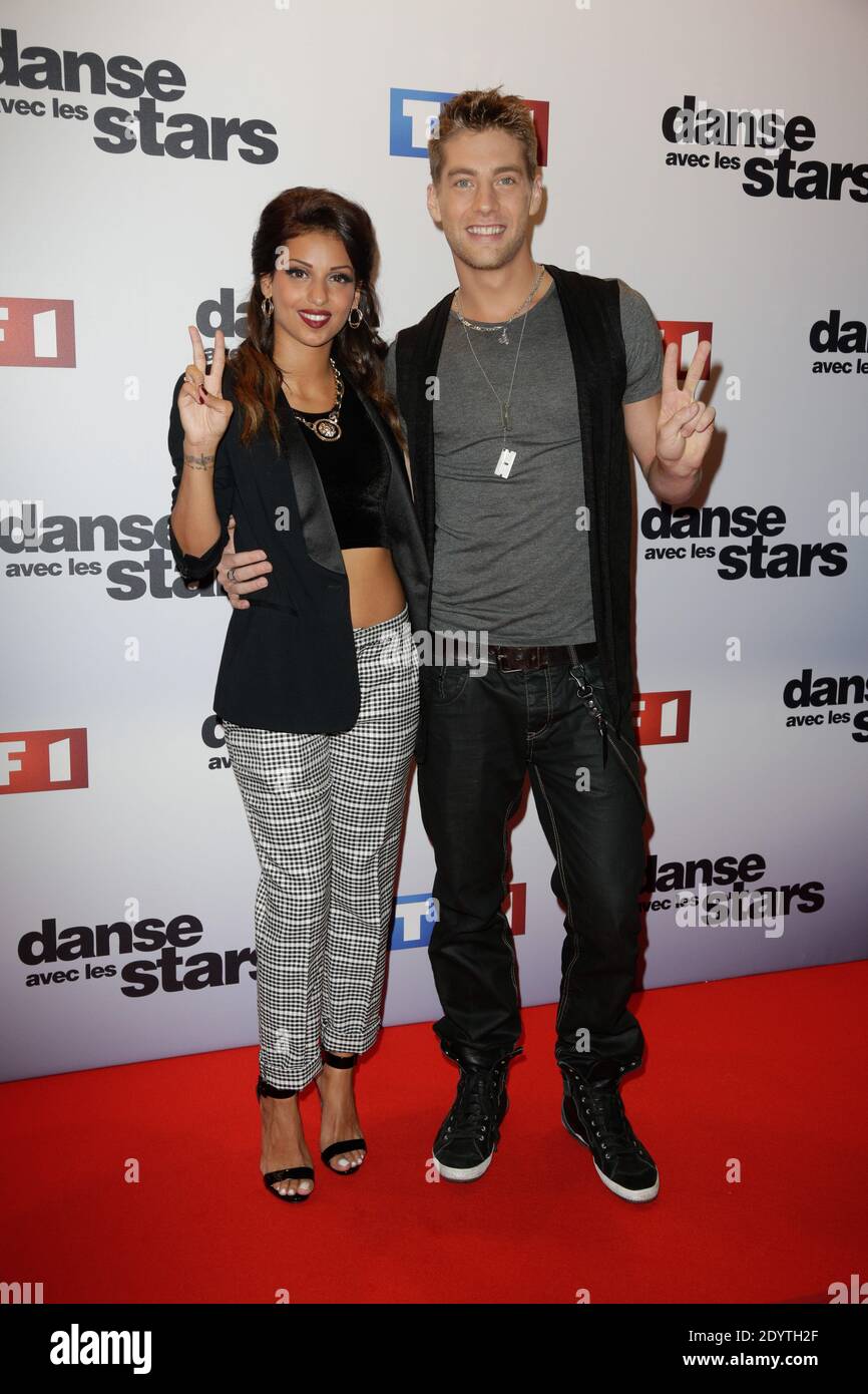 Tal and Yann-Alrick Mortreuil-Henry attending the 'Danse Avec Les Stars ...