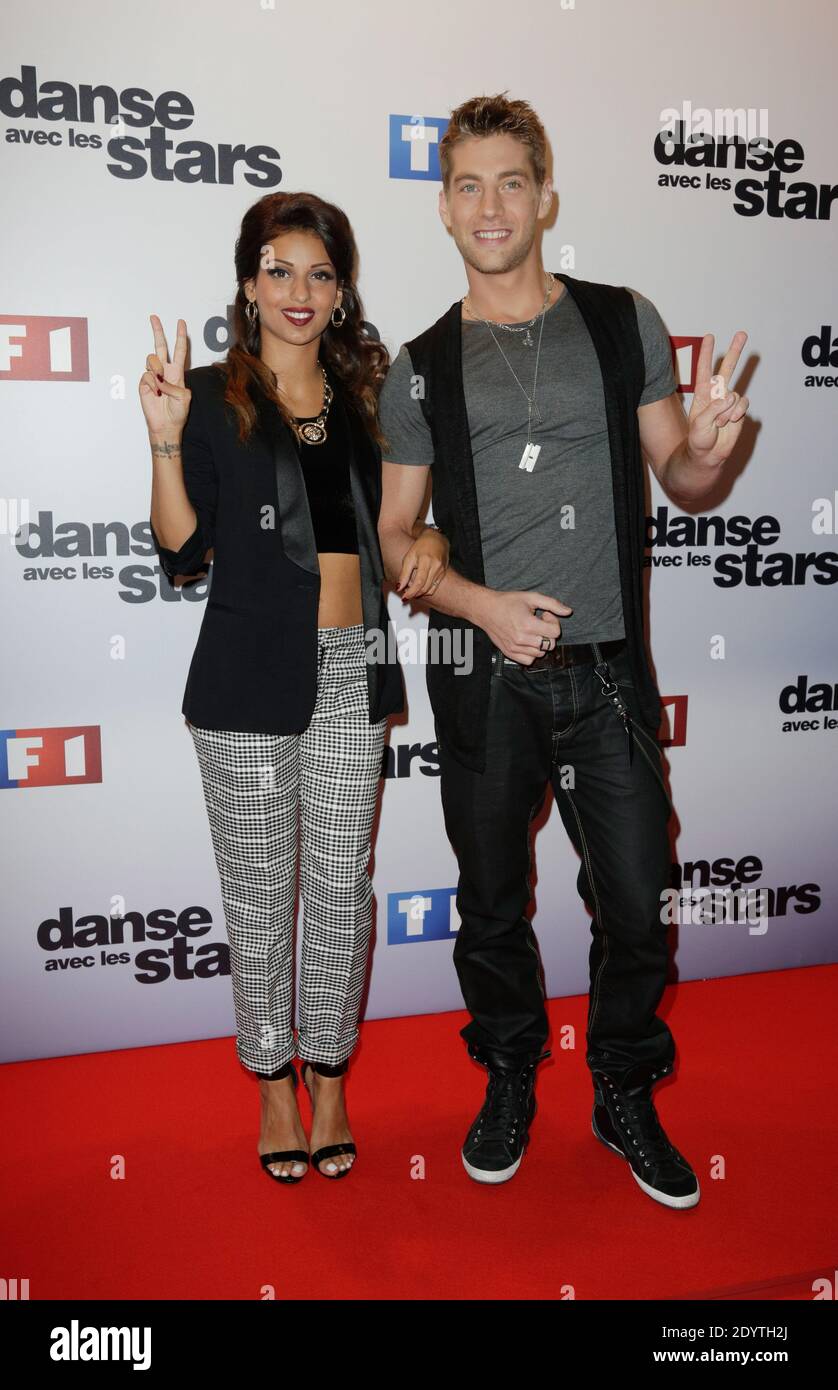 Tal and Yann-Alrick Mortreuil-Henry attending the 'Danse Avec Les Stars ...
