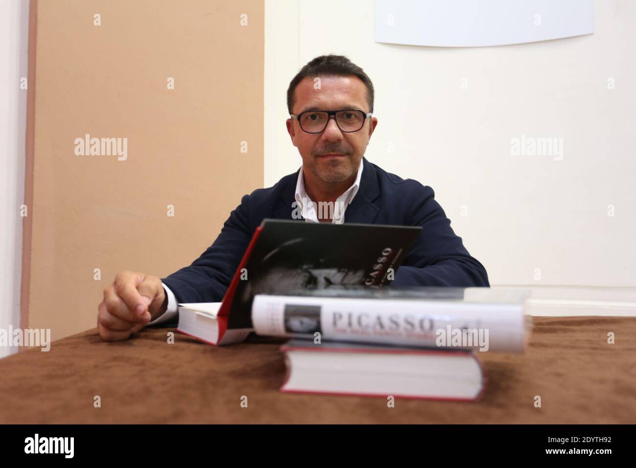 Olivier Picasso, grand-son of Pablo Picasso poses in Biarritz, France ...