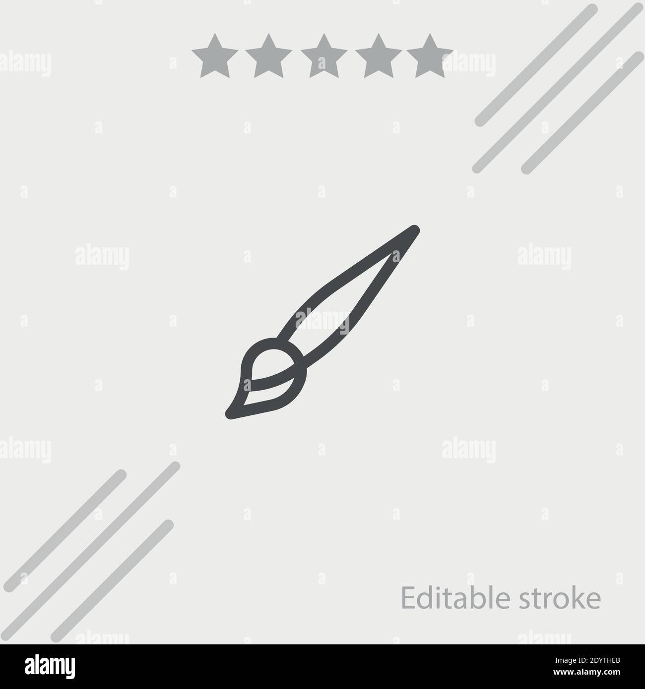 brush vector icon modern simple vector illustration Stock Vector Image ...