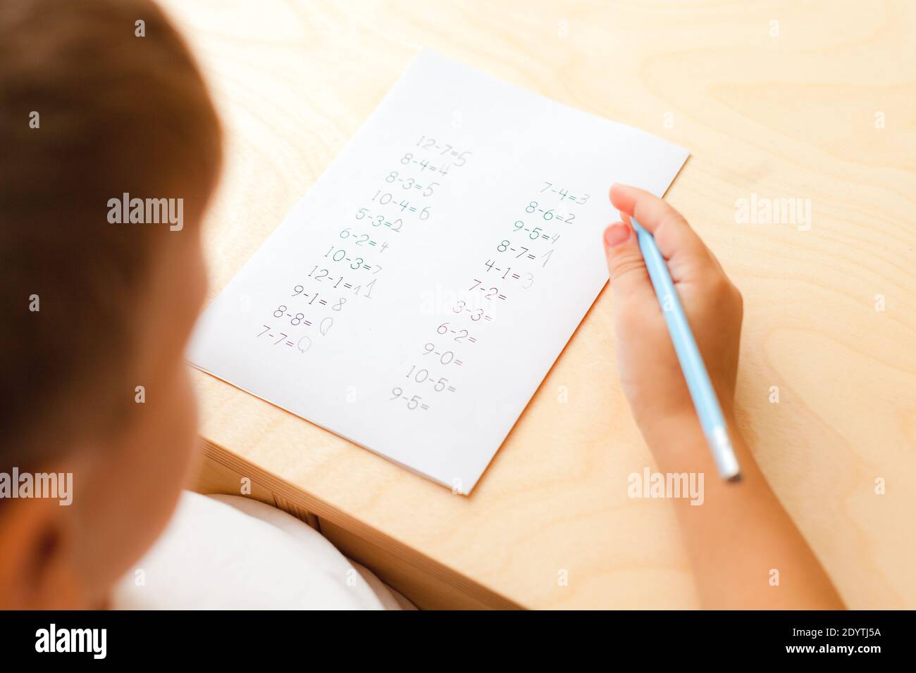 Math exercise hi-res stock photography and images - Alamy