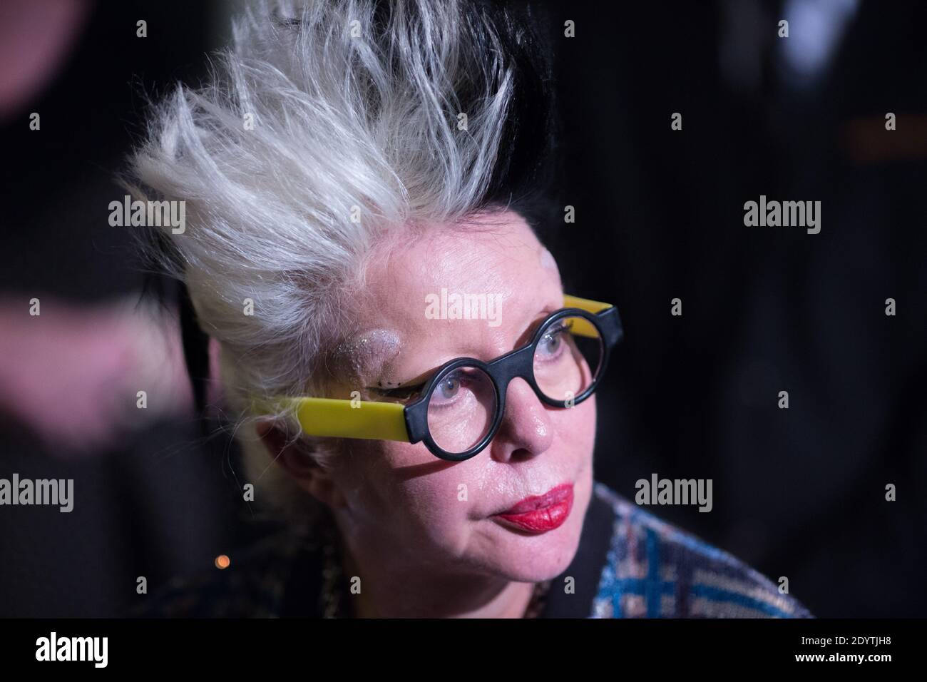 French artist Orlan attends the opening of the 12th Biennale de Lyon of ...
