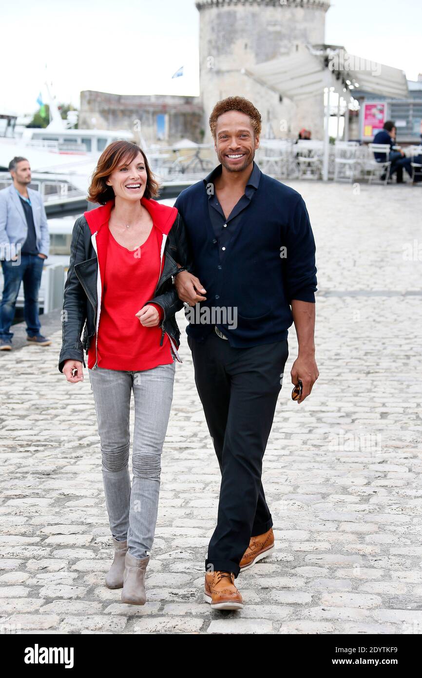 Gary Dourdan and Laetitia Fourcade attending the 15th Festival of TV ...