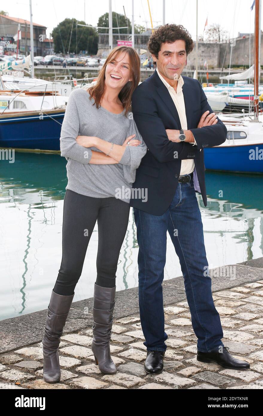 Carole Bianic and Abdelhafid Metalsi attending the 15th Festival of TV ...