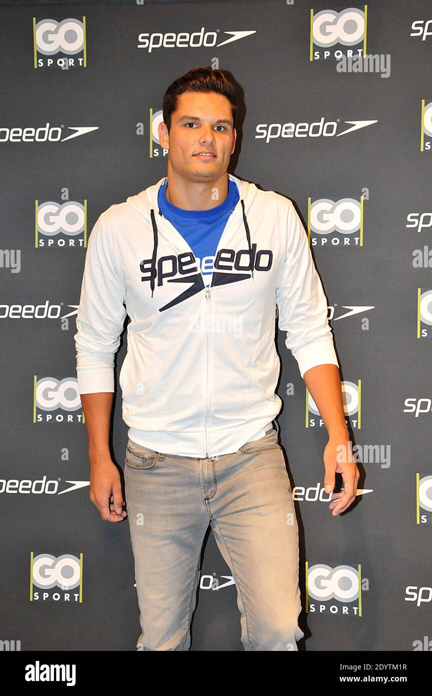 French swimmer Florent Manaudou during a Get Speedo Fit Dating at the ...