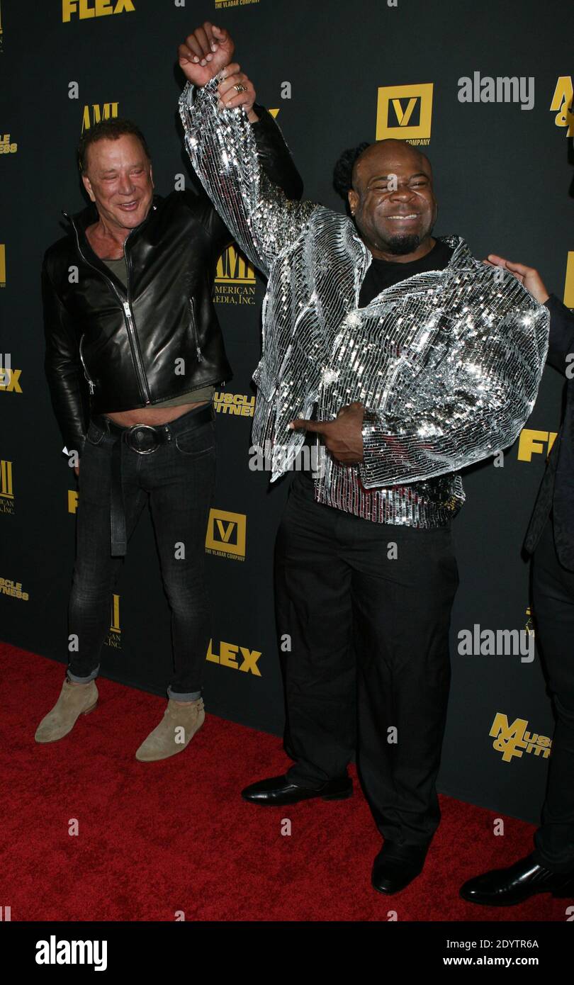 Mickey Rourke, Kai Greene, Film premiere for Generation Iron at the ...
