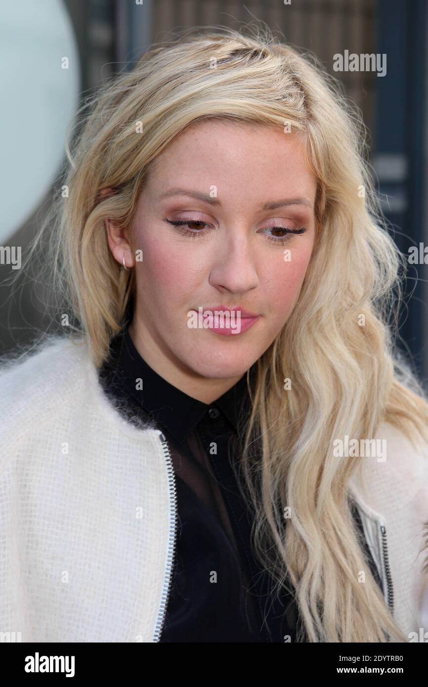 British singer Ellie Goulding visits NRJ radio station to promote her ...