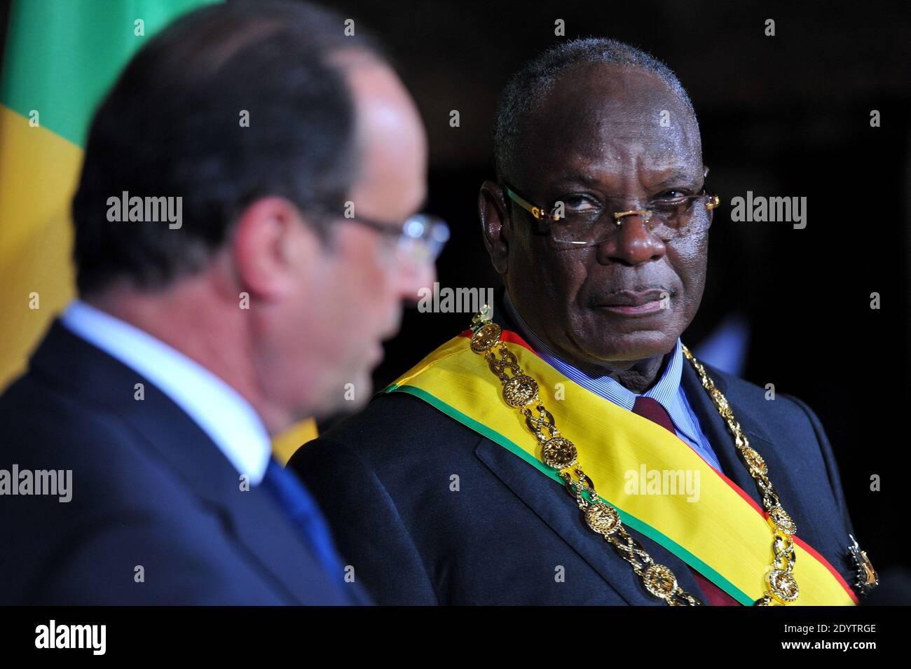 French President Francois Hollande and Malian President Ibrahim ...