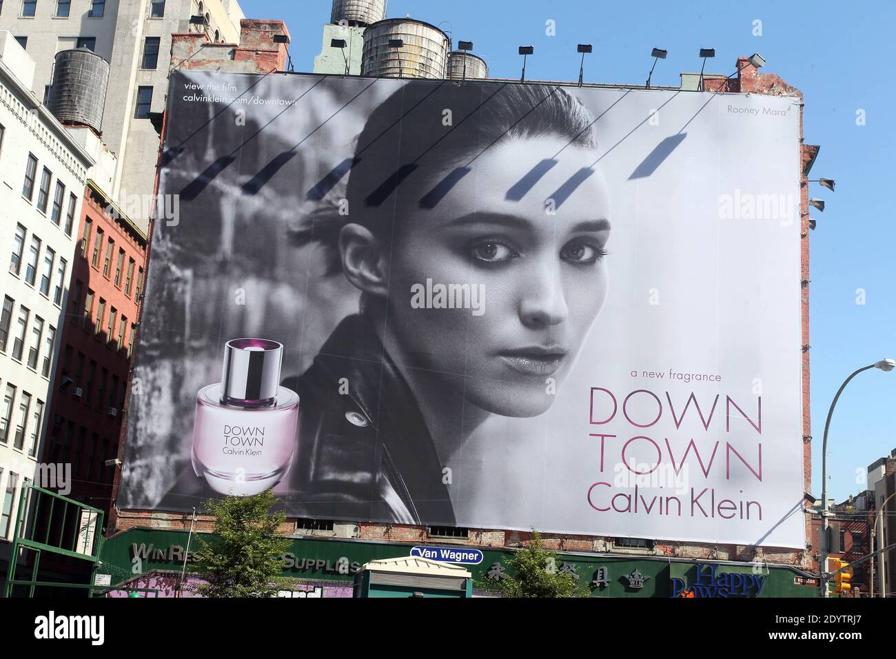 U.S actress Rooney Mara on a advertising Calvin Klein new fragrance ...