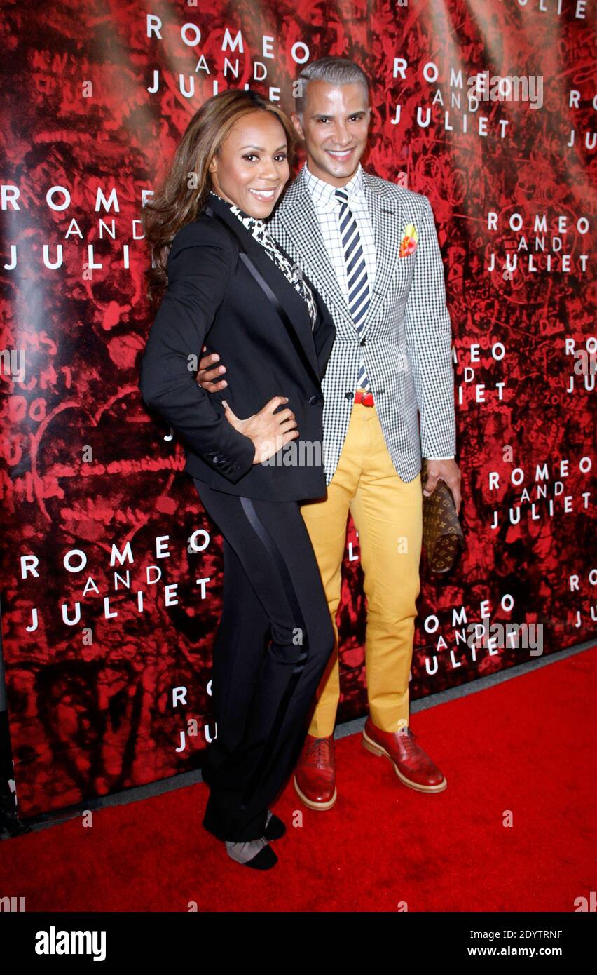 Deborah Cox and Jay Manuel pose at the Broadway opening of Romeo and ...