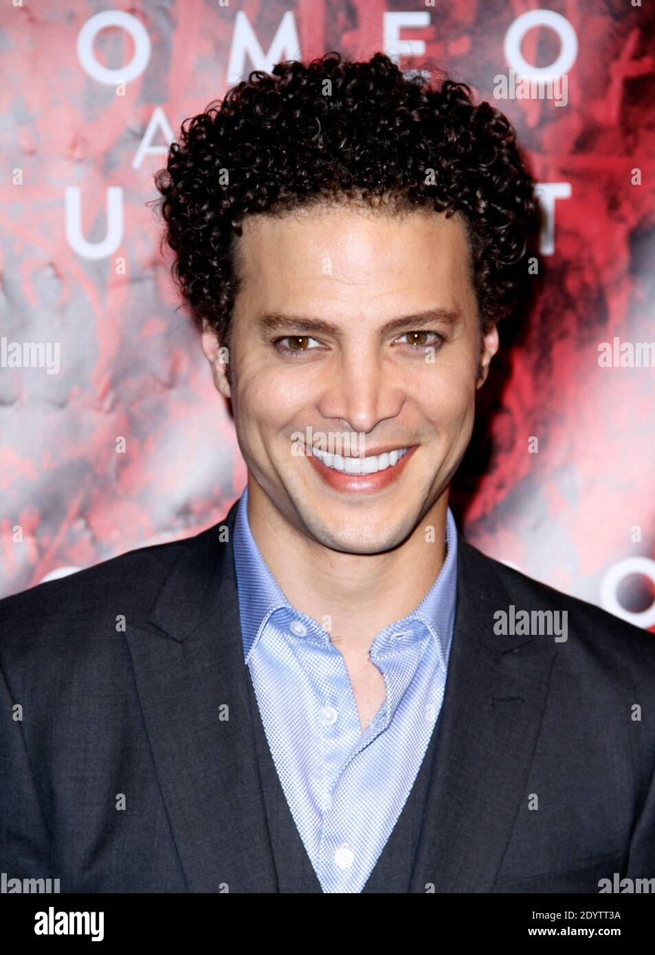 Justin Guarini poses at the after-party for the Broadway opening of ...