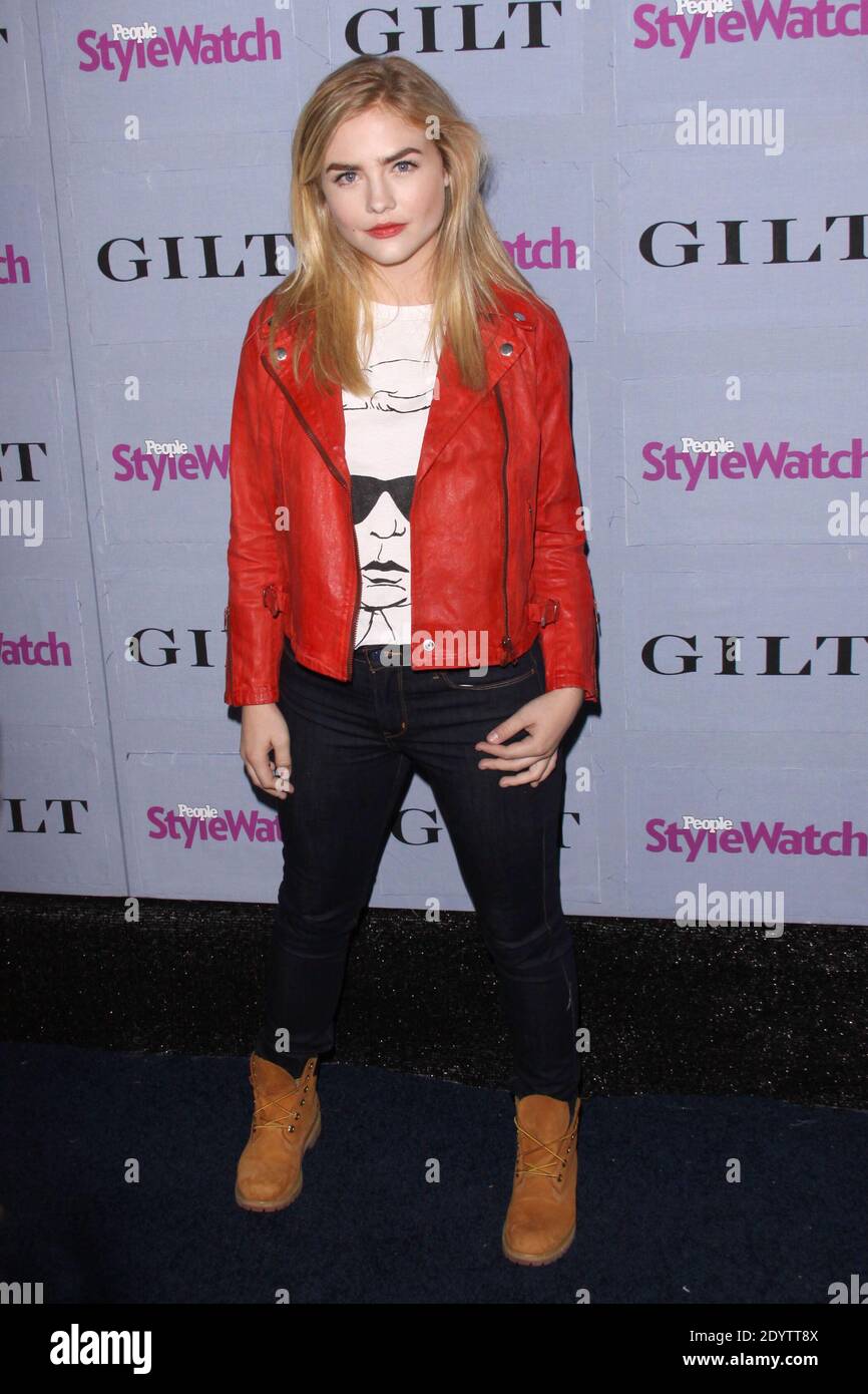 Maddie Hasson arriving for People StyleWatch Denim Party held at ...