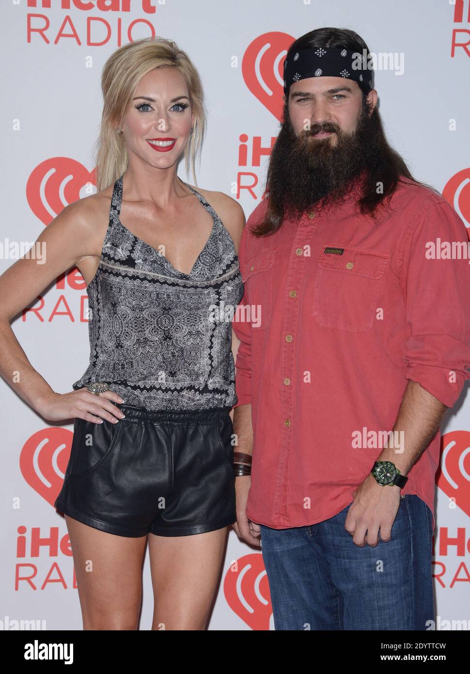 Jessica Robertson and Jep Robertson pose in the press room of the 2013 ...