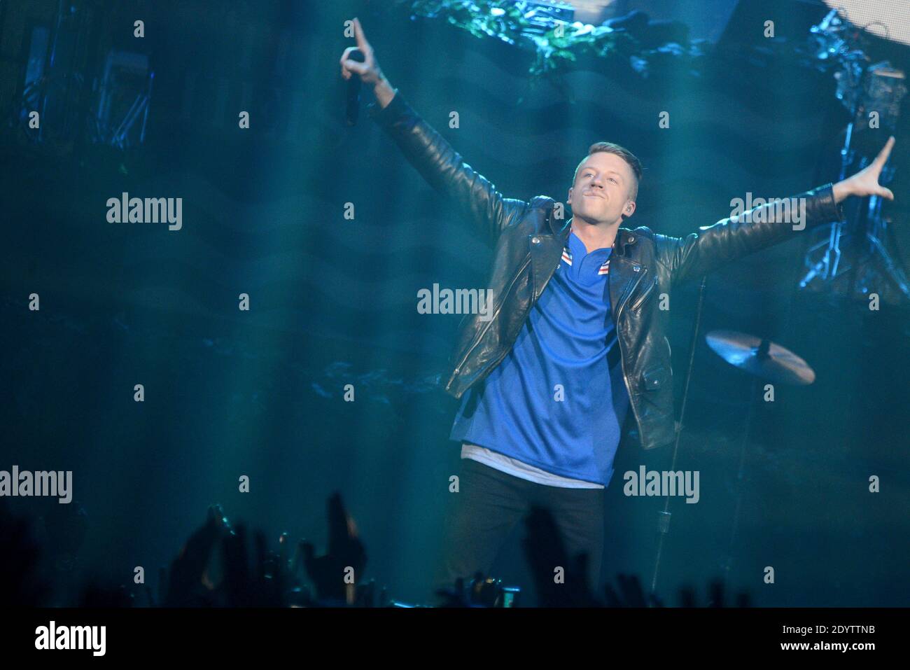 Rapper Macklemore performs live at the Zenith concert hall in Paris ...