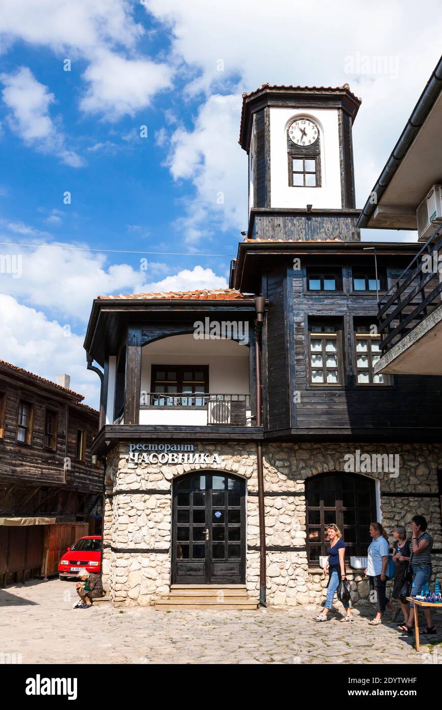 Downtown and street of Nessebar island, Ancient City of Nessebar ...
