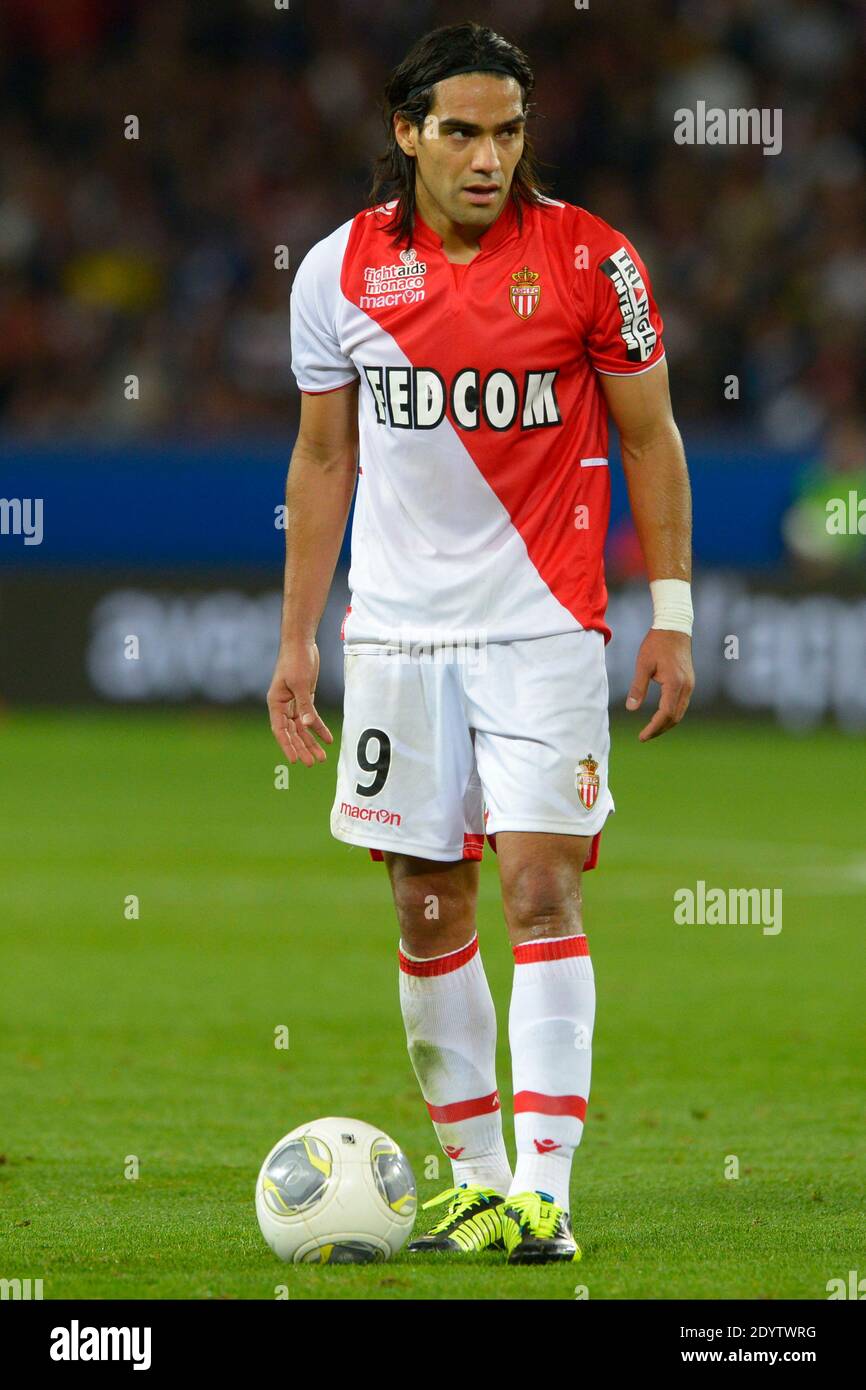 Monaco's Radamel Falcao during the French First League football match ...