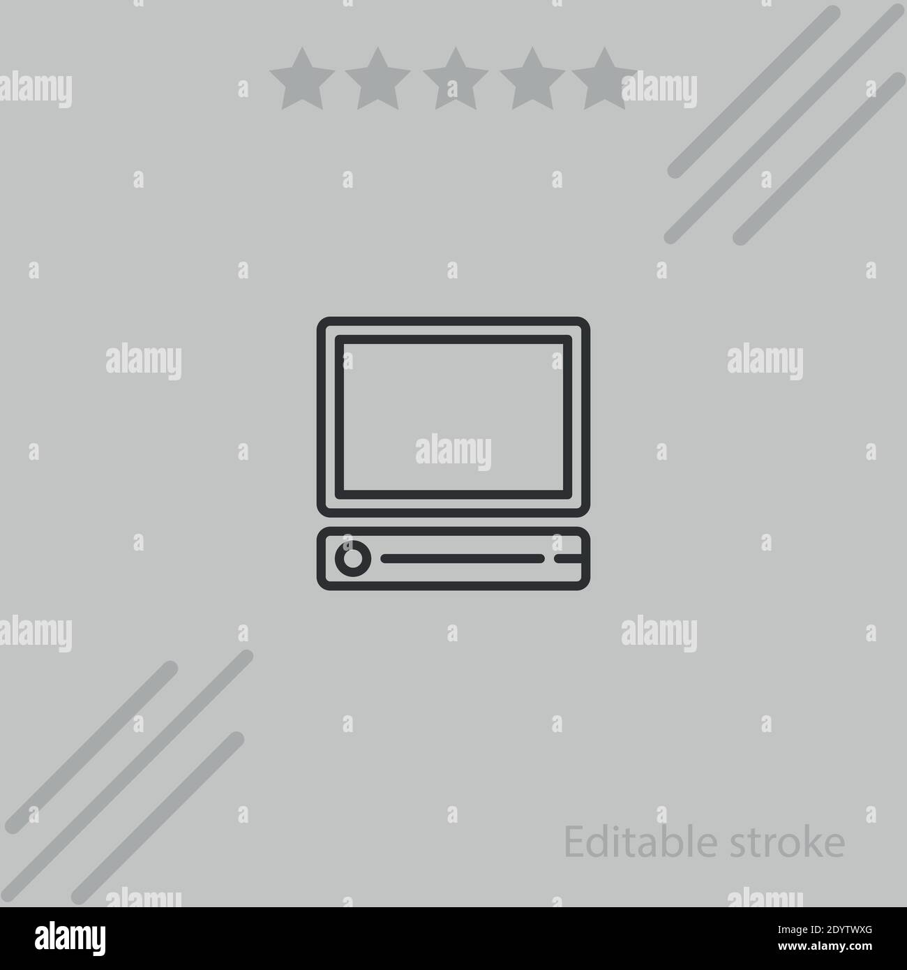 computer vector icon modern simple vector illustration Stock Vector ...