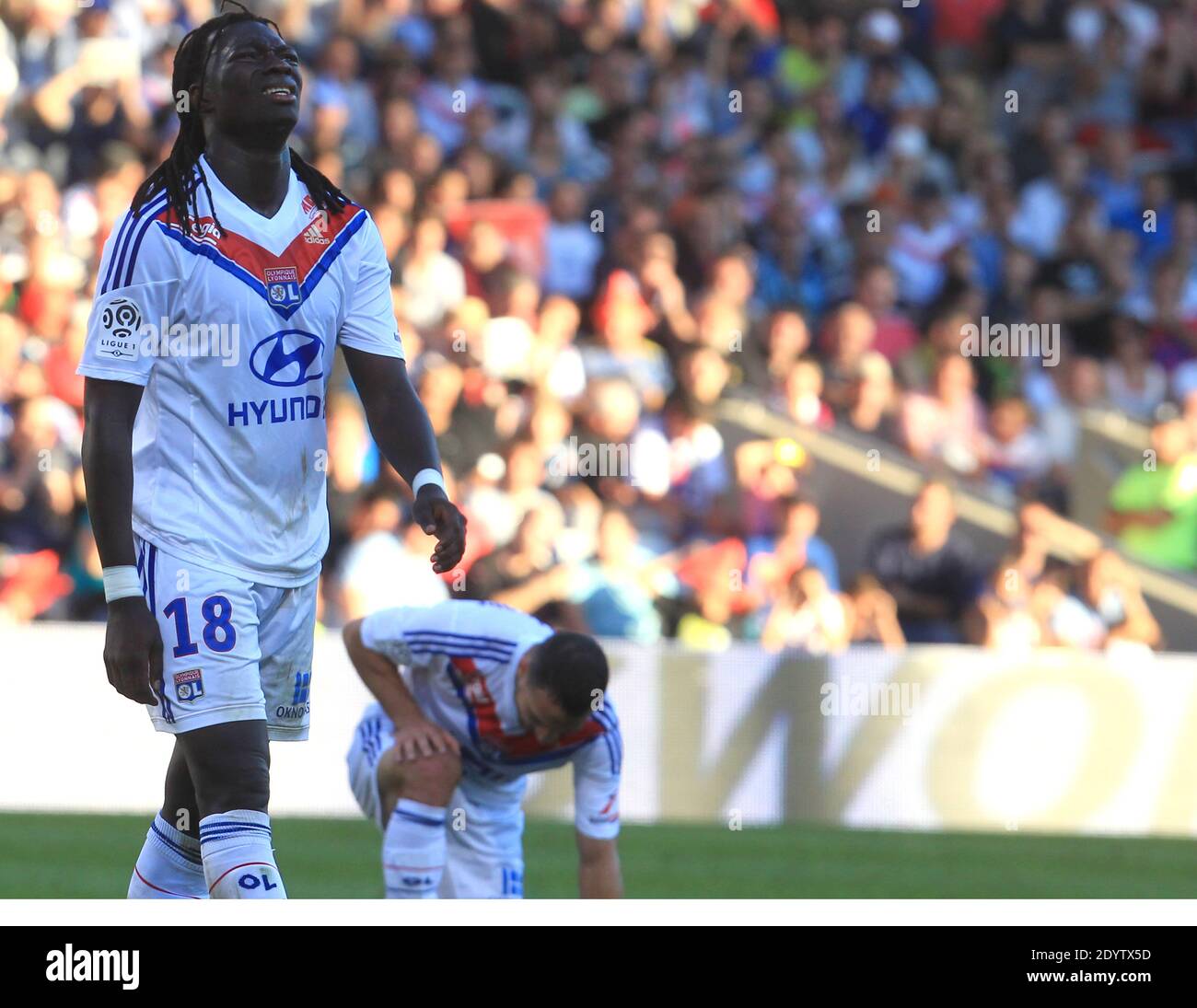 OL' s Bafetimbi Gomis during the French First League soccer match ...