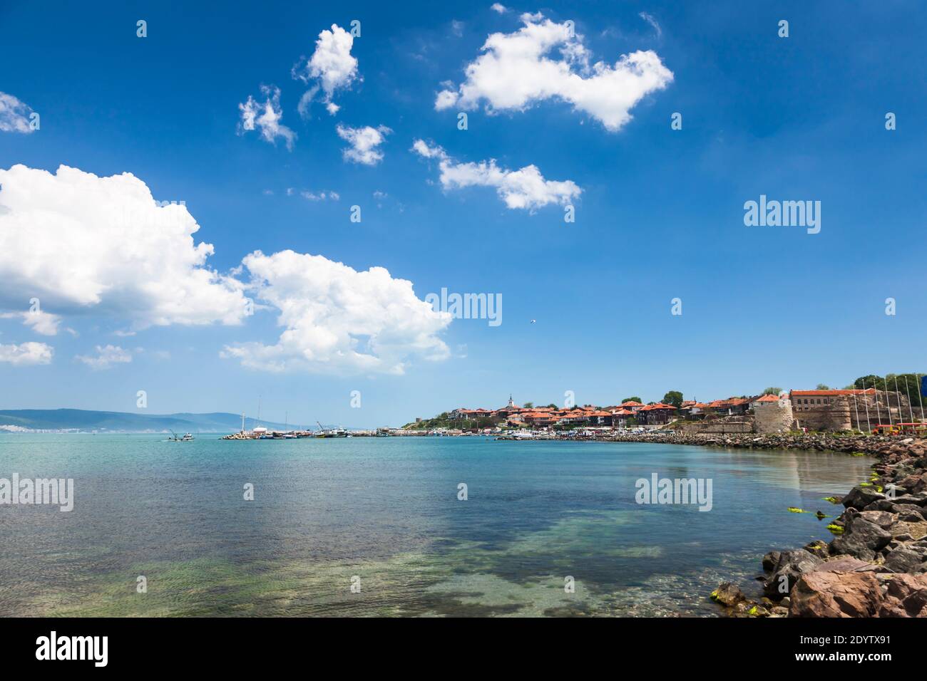 Black sea and Ancient City of Nessebar(ancient island), Nesebar ...