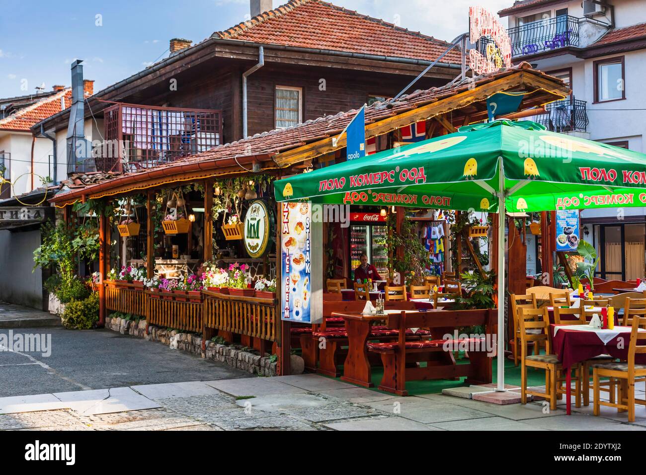 Downtown and street of Nessebar island, Ancient City of Nessebar ...