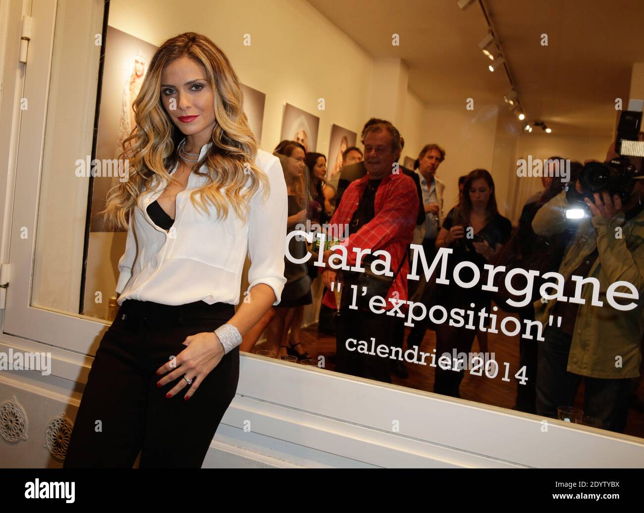 Clara Morgane launches her new calendar 'Clara Morgane 2014' at Galerie ...