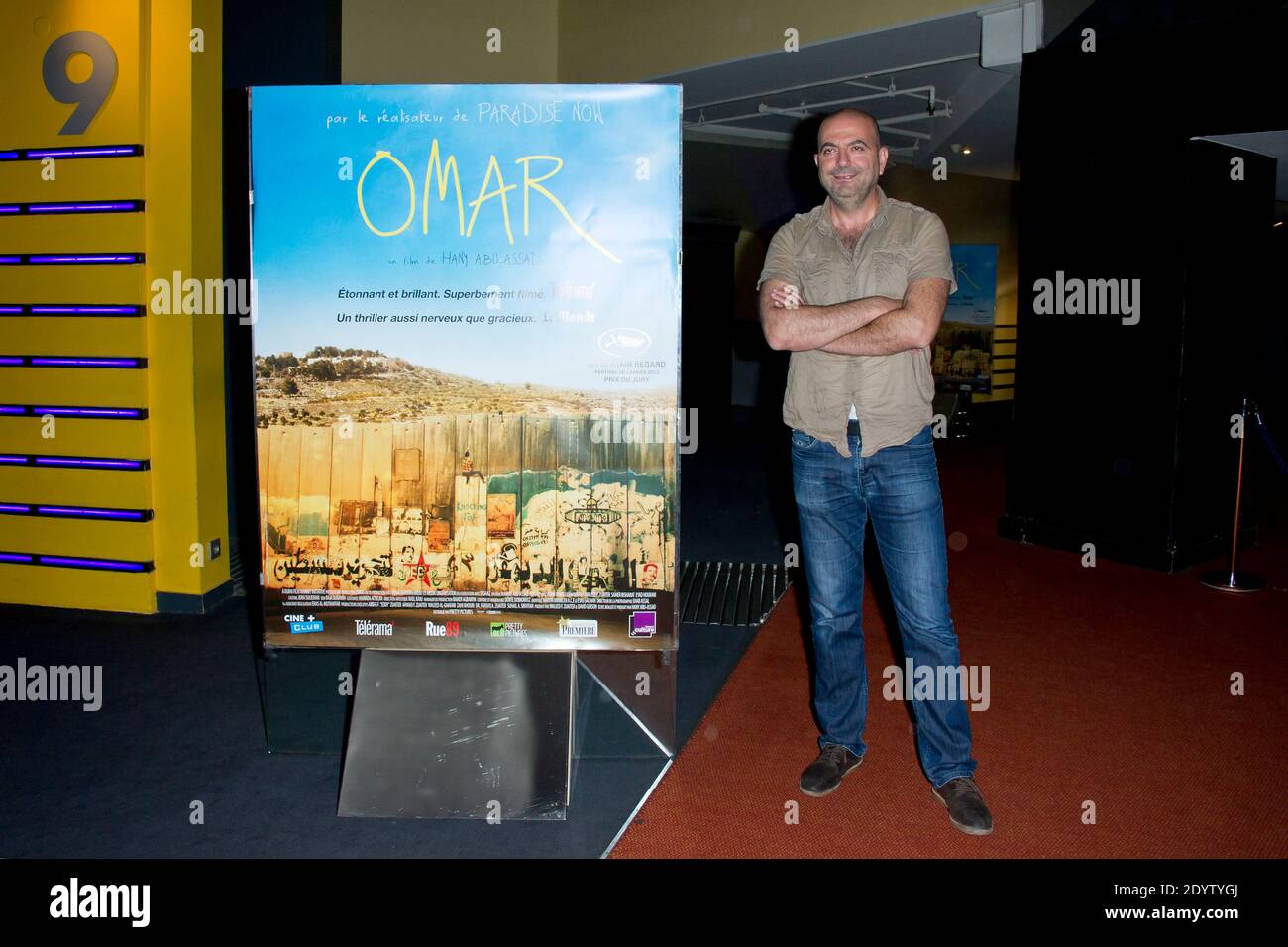 Hany Abu-Assad attending the 'Omar' Premiere at UGC Cine Cite les ...