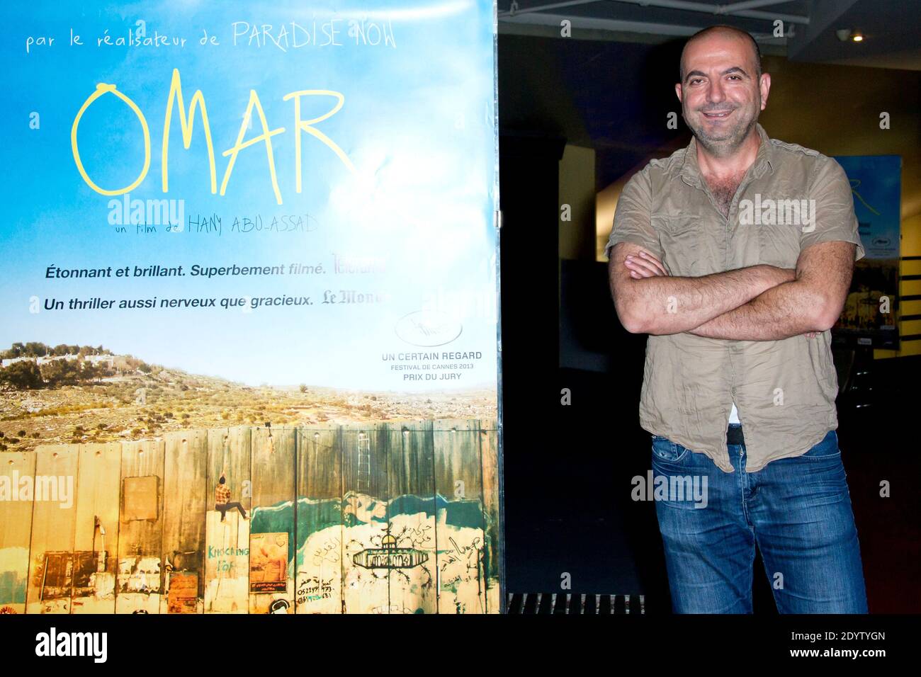 Hany Abu-Assad attending the 'Omar' Premiere at UGC Cine Cite les ...