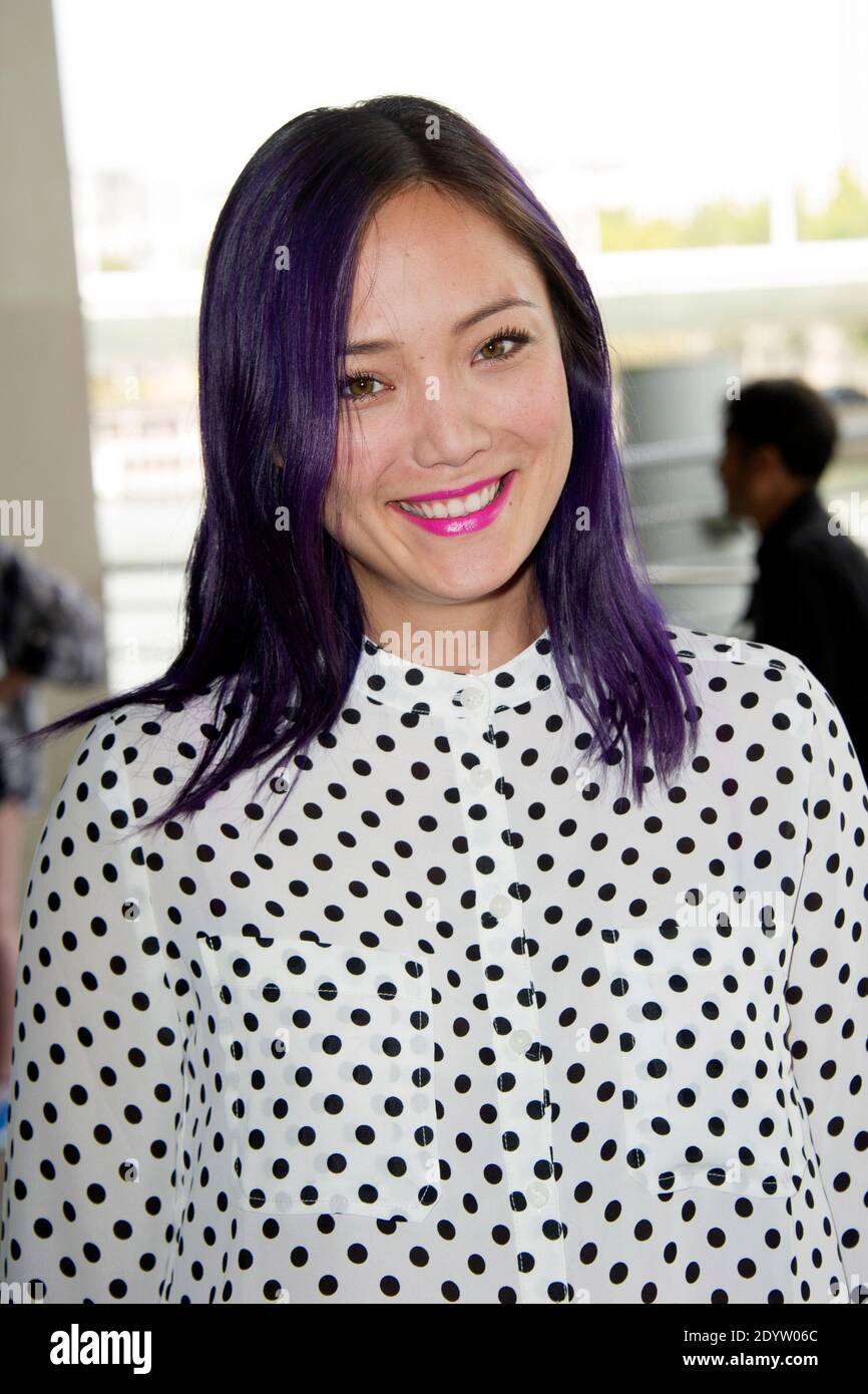 Pom Klementieff arriving for the Alexis Mabille collection show as part ...